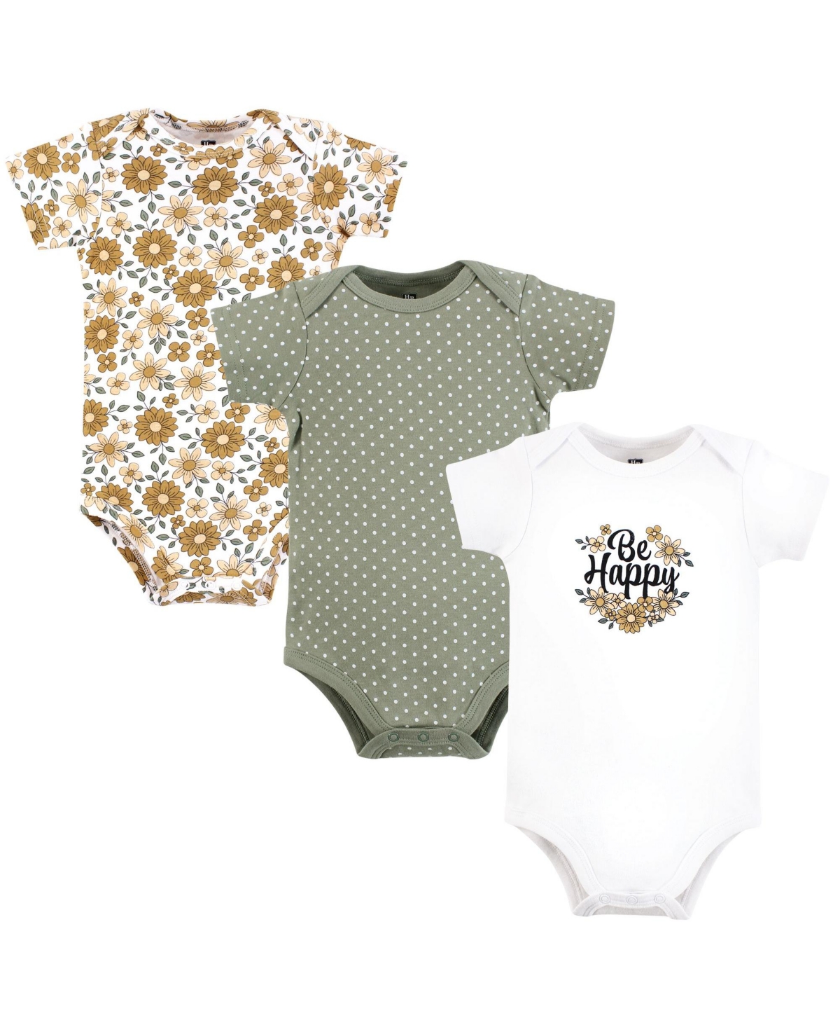 Click here for Hudson Baby Baby Girls Hudson Cotton Bodysuits 3-P... prices