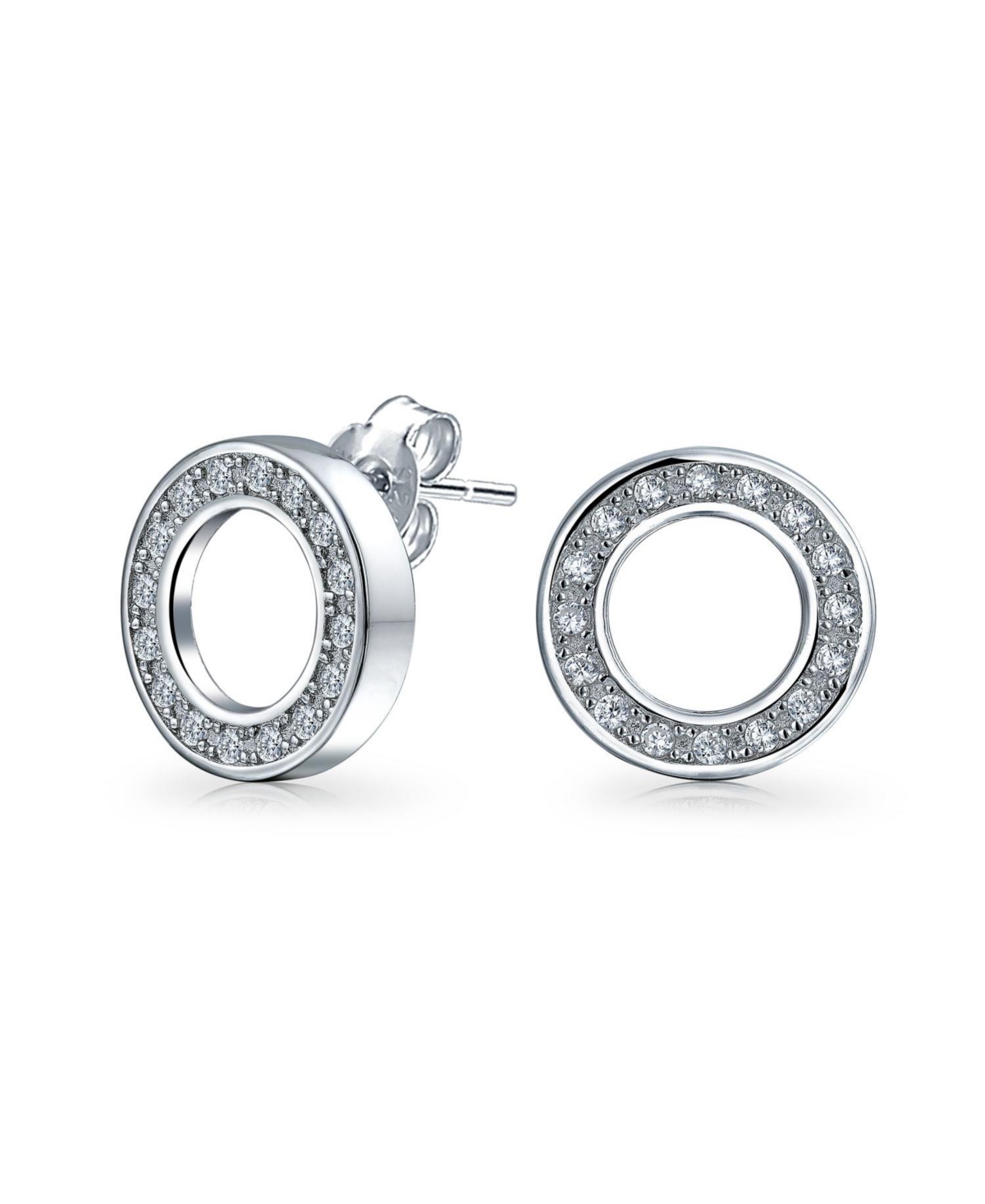 Click here for Bling Jewelry Geometric Pave Cubic Zirconia Open C... prices