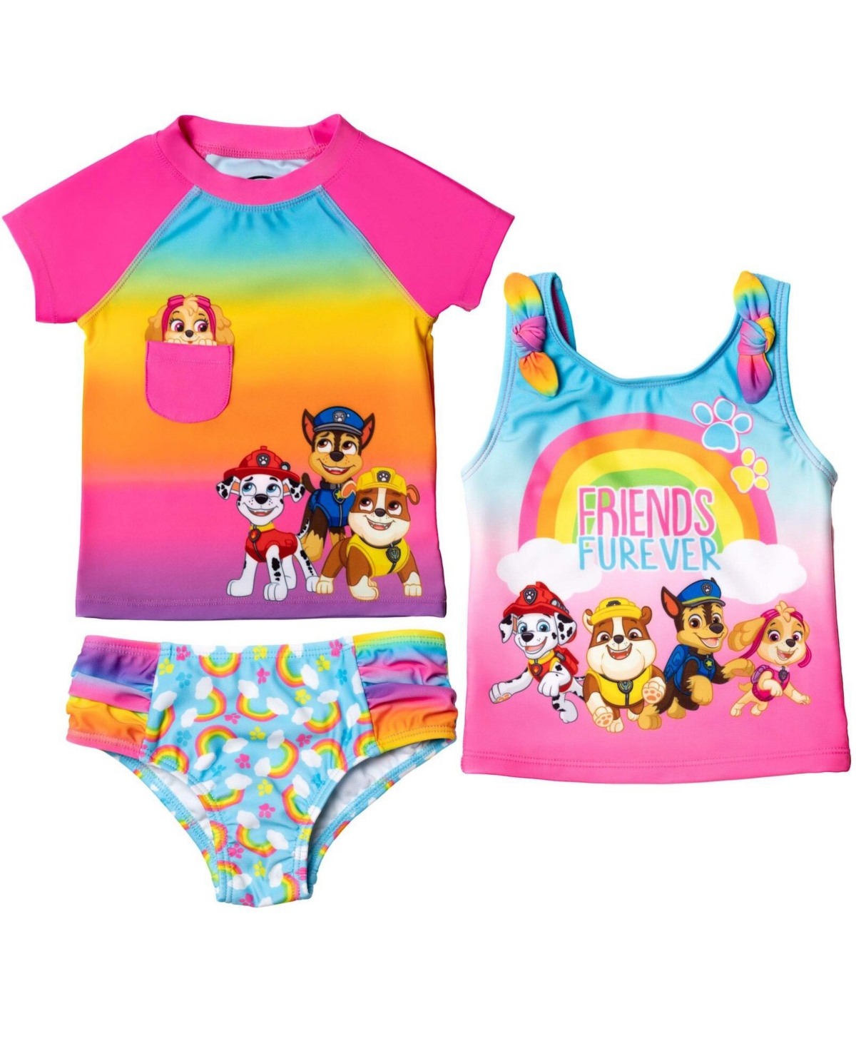 Click here for Paw Patrol Toddler Girls Rash Guard Tankini Top an... prices