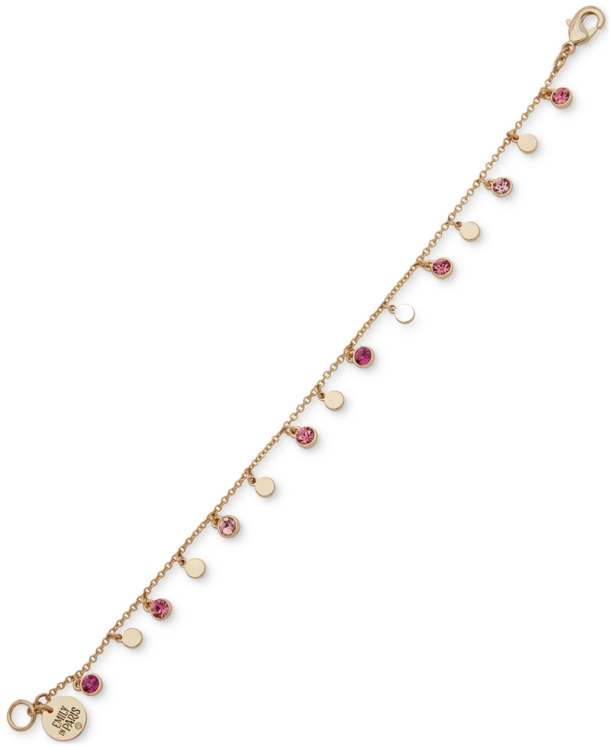 Click here for Emily in Paris Gold-Tone Stone Flex Bracelet - Pin... prices