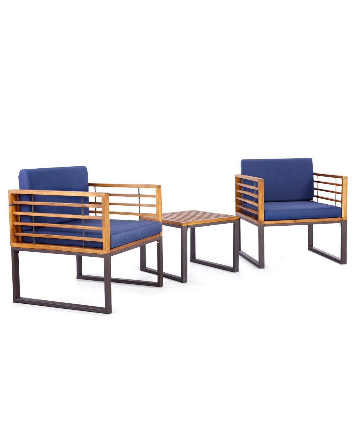 Click here for Gymax 3 Piece Outdoor Conversation Furniture Set A... prices