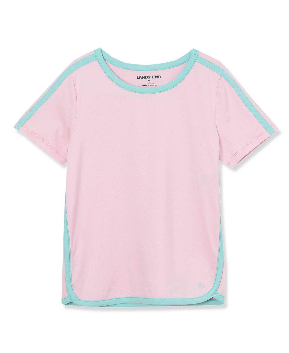 Click here for Lands End Girls Short Sleeve Active Curved Hem Tee... prices