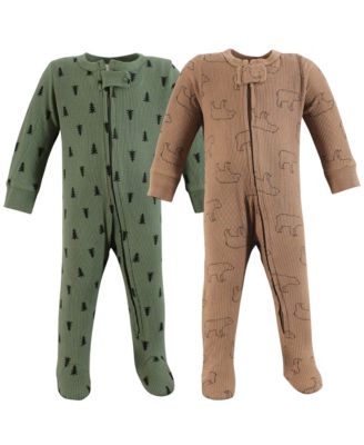 Click here for Hudson Baby Baby Boys Cozy Thermal Zippered One Pi... prices