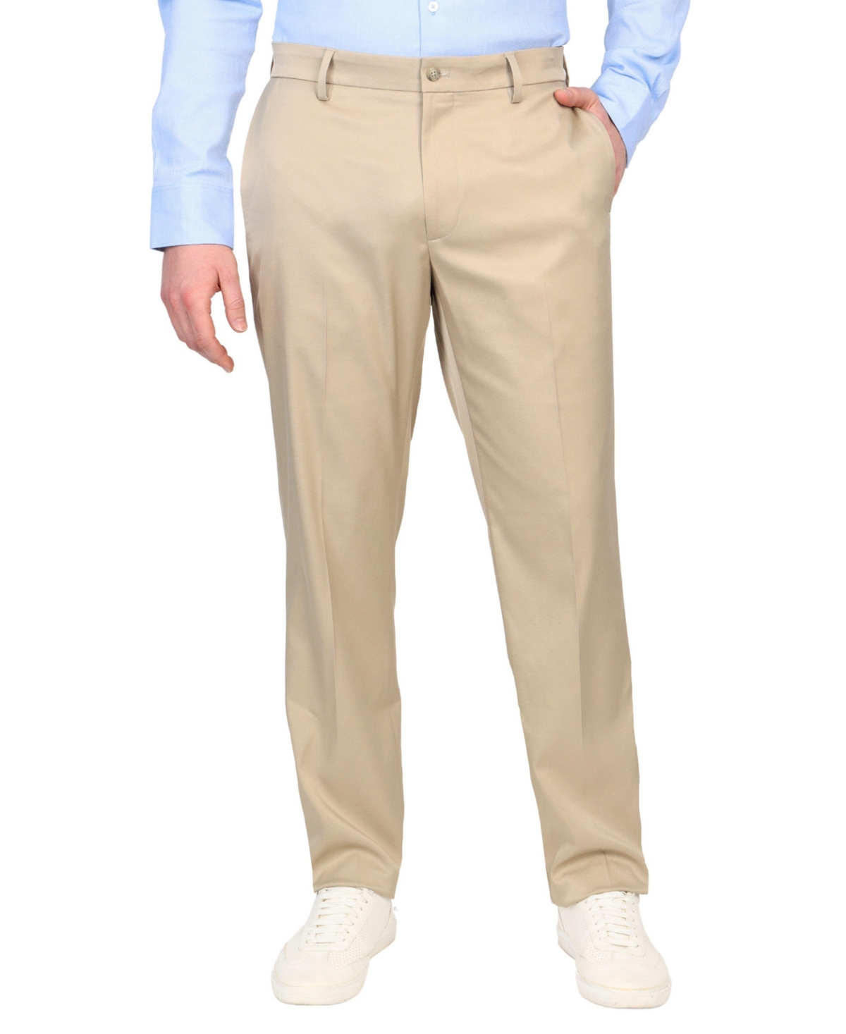 Tailorbyrd Mens Tailored Stretch Dress Pants - Khaki
