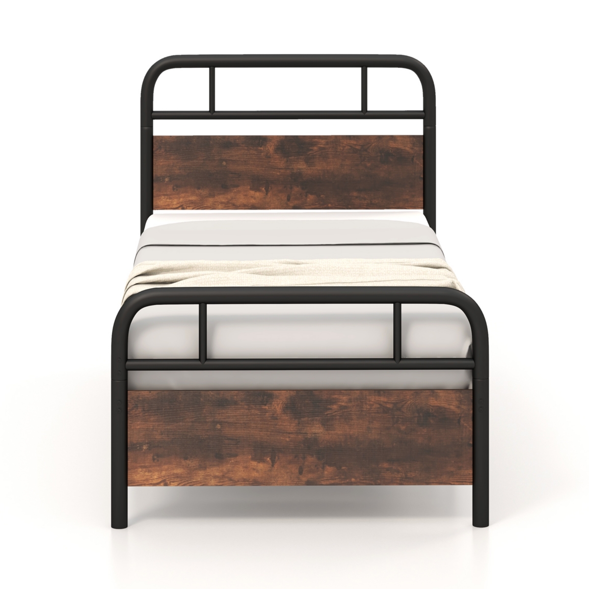 Click here for Twin Size Bed Frame with Industrial Headboard-Twin... prices