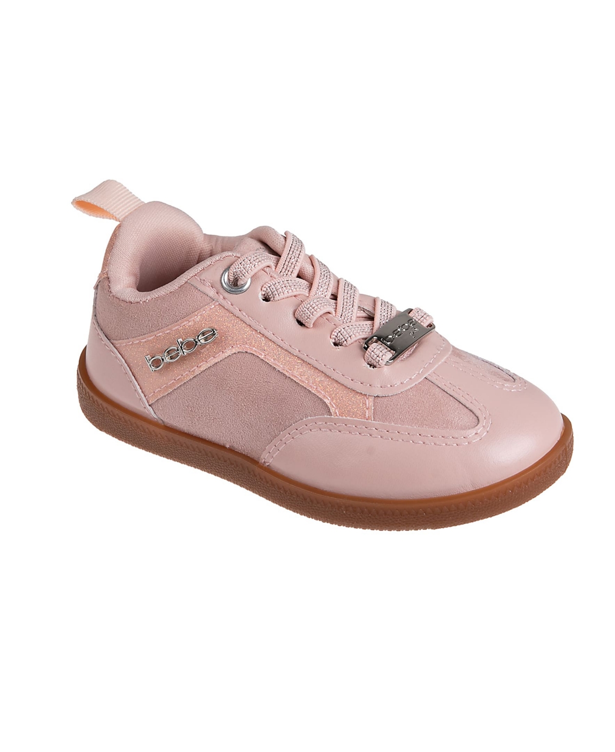 Click here for Bebe Toddler Girls Lace Plate Shoe - Blush prices