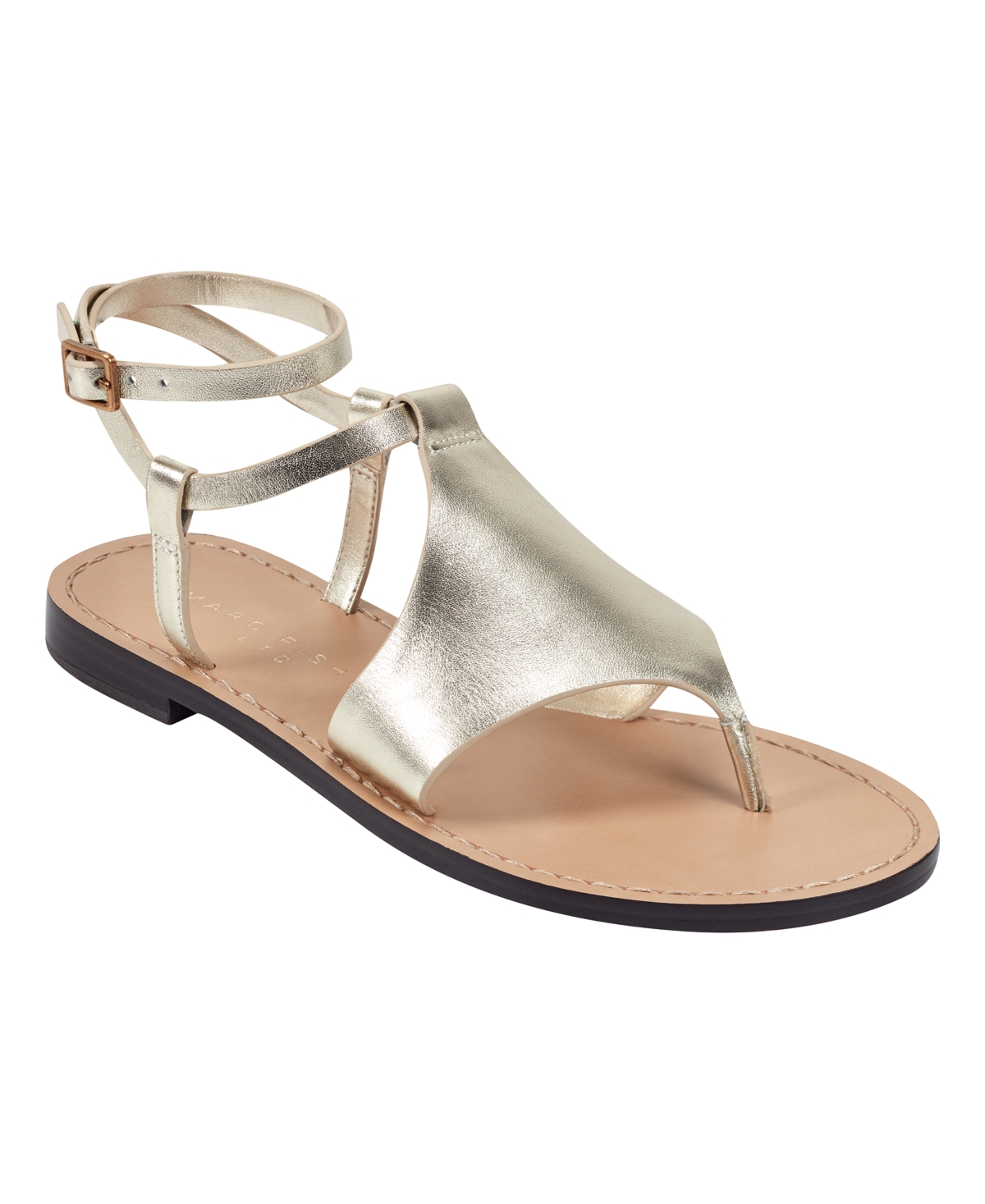 Click here for Marc Fisher Ltd Womens Lille Ankle Strap Flat Thon... prices