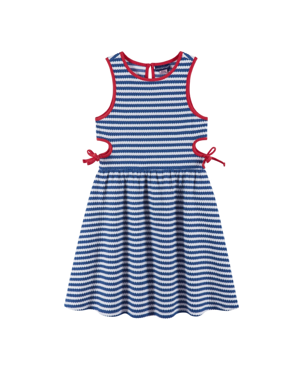 Click here for Andy & Evan Big Girls Toddler/Child Navy Striped T... prices