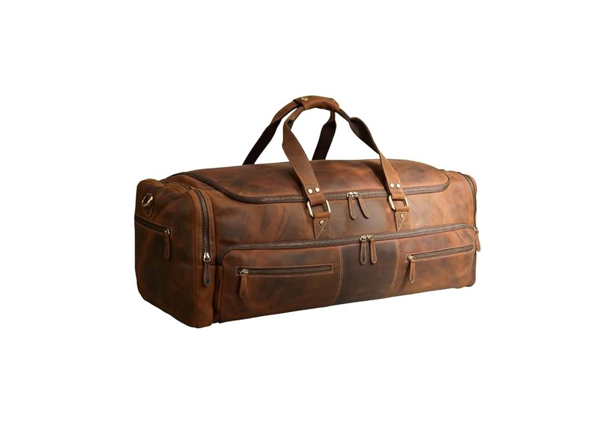 Click here for Luxorro 100 Full Grain Leather Duffel Bag - Only D... prices