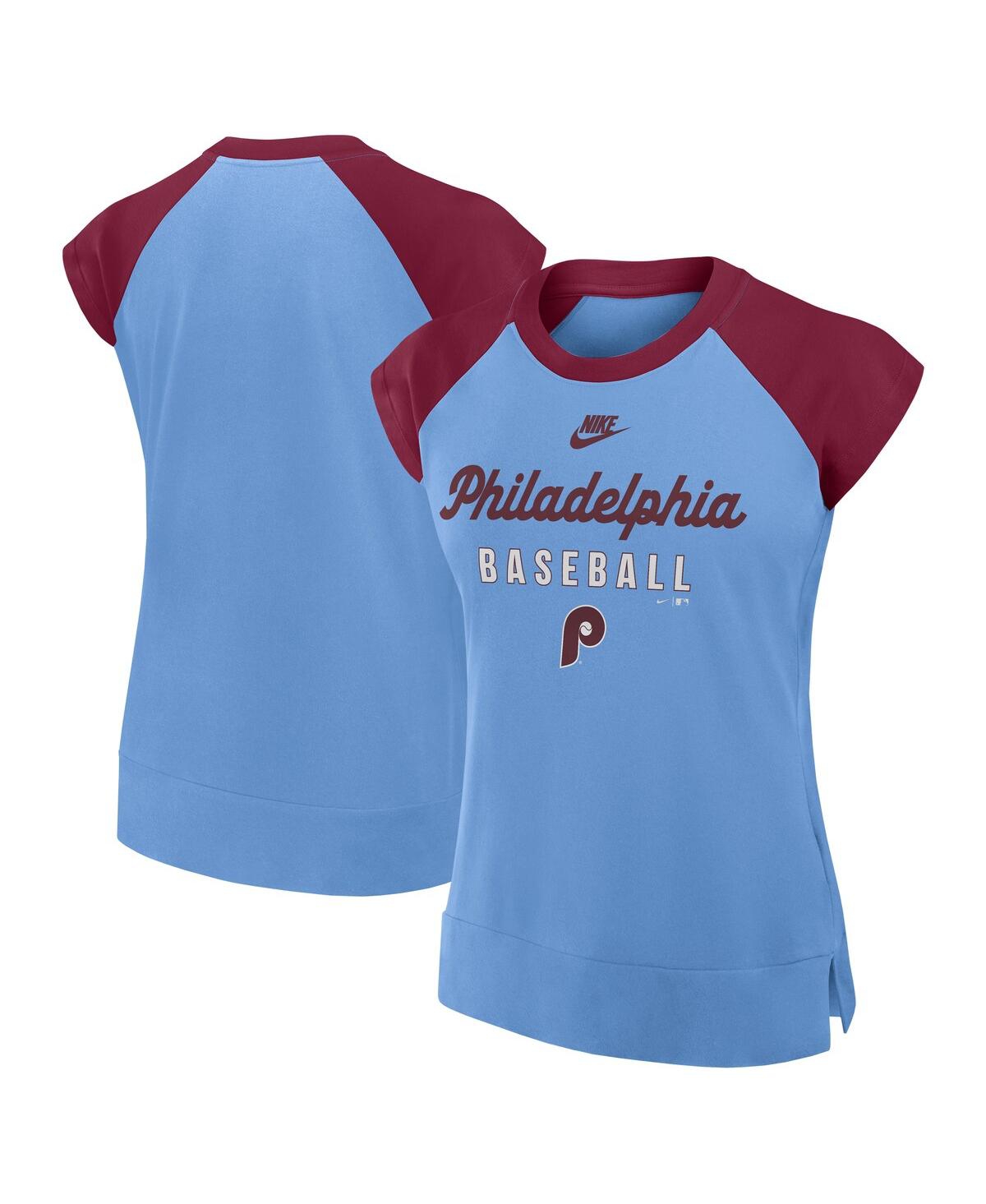 Click here for Nike Womens Light Blue/Burgundy Philadelphia Phill... prices