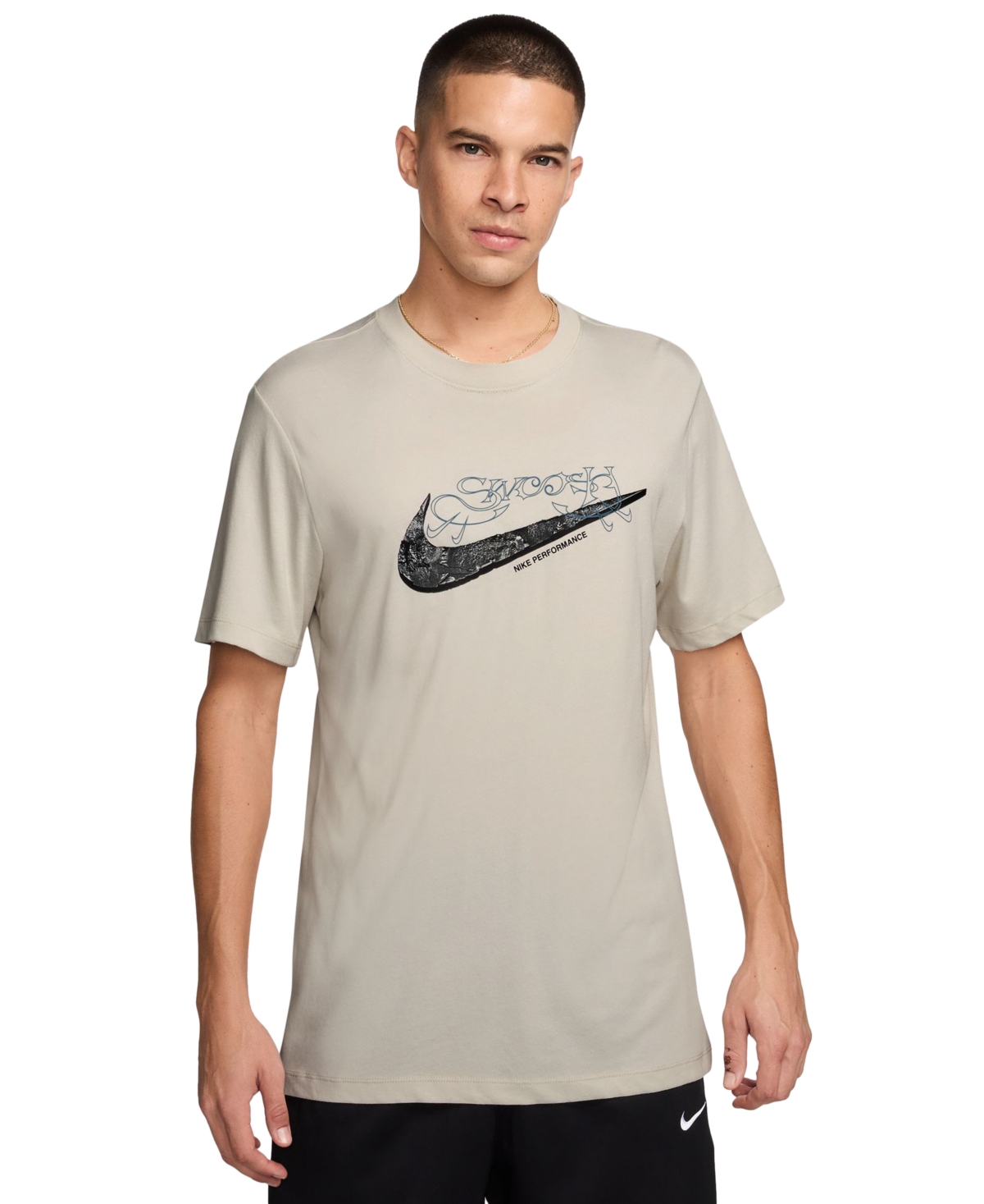 Click here for Nike Mens Dri-fit Fitness Logo Graphic T-Shirt - L... prices