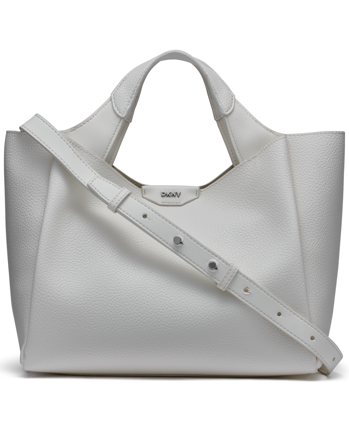 Click here for Dkny Womens Willa Small Satchel Bag - Marshmallow prices