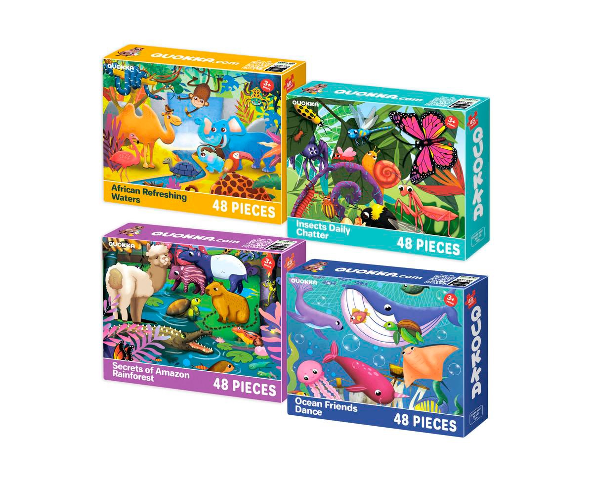 Click here for Quokka 4x48 Pcs Puzzles Educational Preschool Toy... prices
