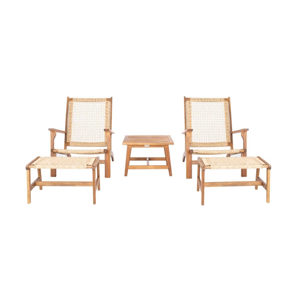 Chantelle Outdoor Living Set - Natural/light brown
