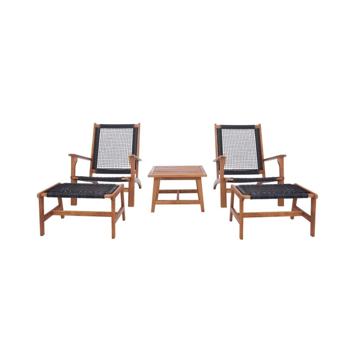 Click here for Chantelle Outdoor Living Set - Natural/black prices