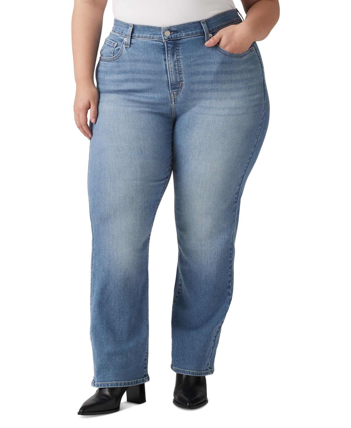 Click here for Levis Plus Size 724 High-Rise Straight Jeans - Ete... prices