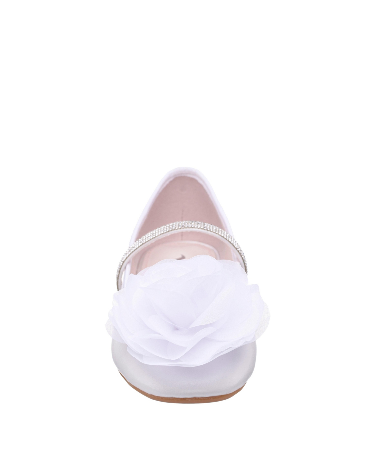 Nina Kids' Big Girls Jory Ballet Flats In White | ModeSens
