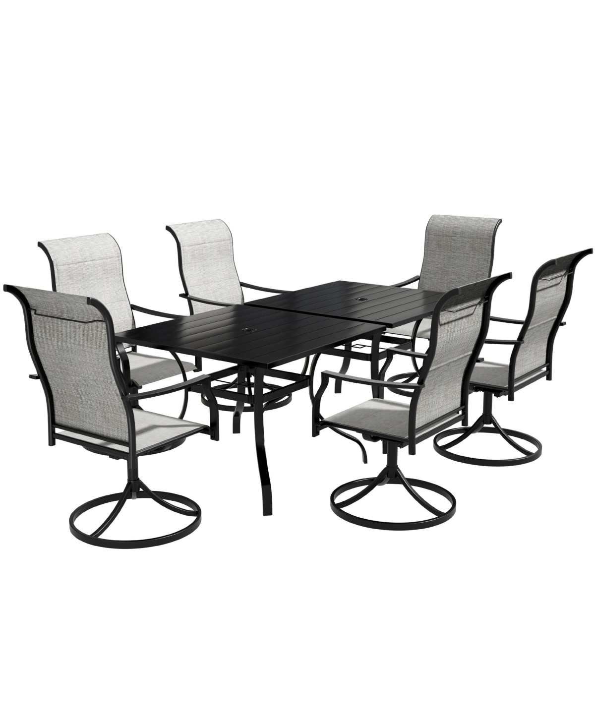 Click here for 8-Piece Metal Patio Outdoor Dining Set with Square... prices