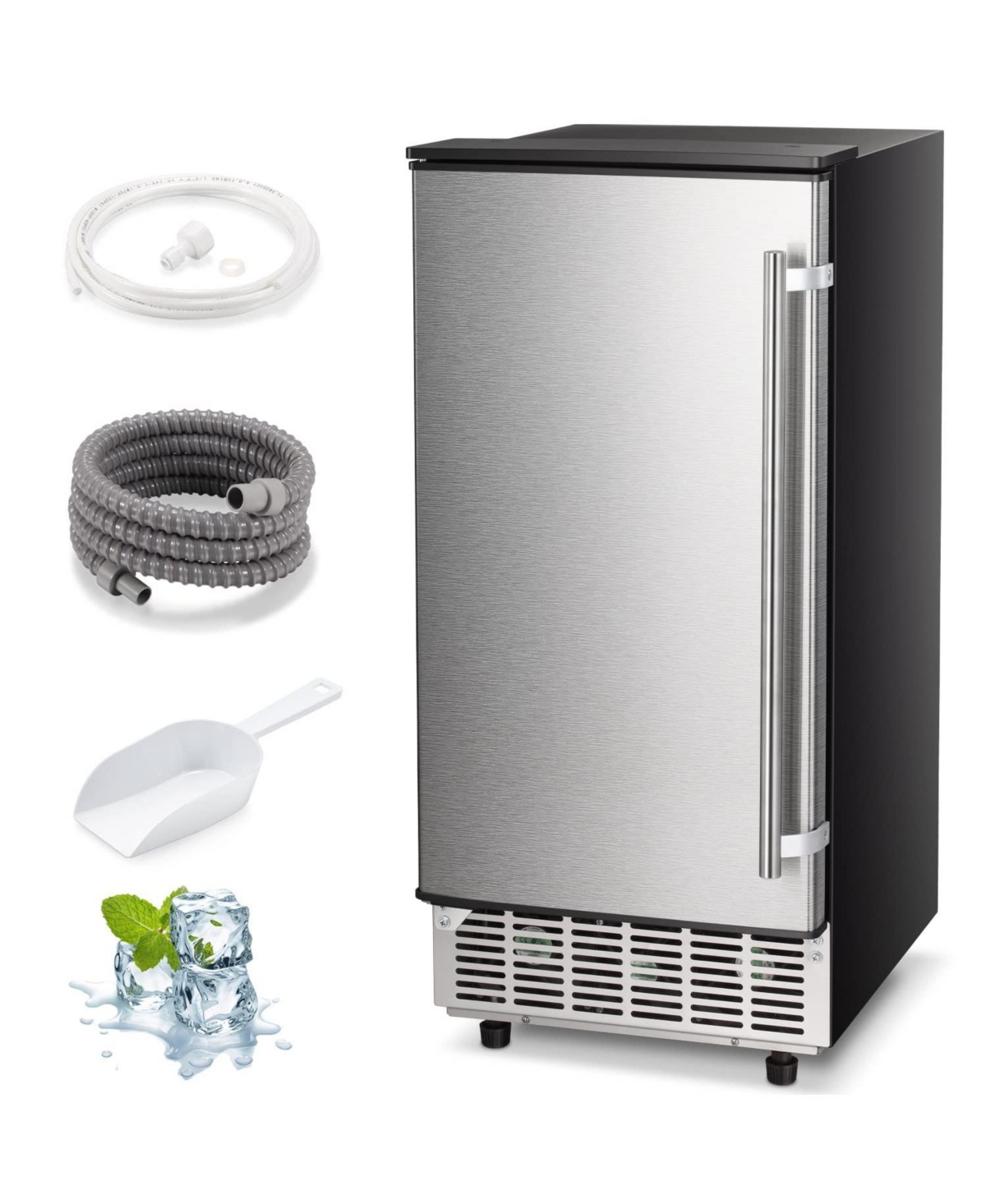 Click here for Cowsar 80Lbs Commercial Ice Maker  Stainless Steel... prices
