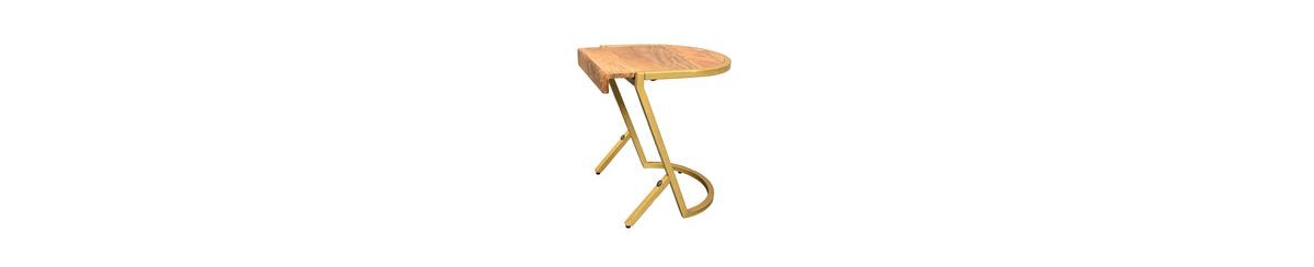 Click here for Compact C-Shaped Side Table with Drop-Edge Mango W... prices