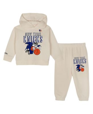 Mitchell & Ness Toddler 2-Piece Cream New York Knicks Hang Time ...
