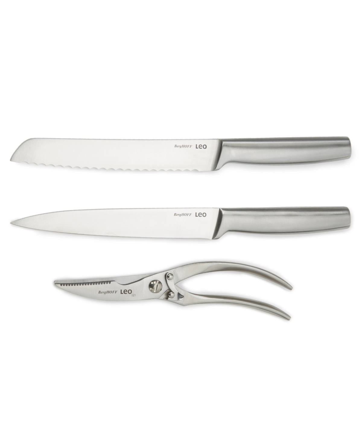 BergHOFF Leo Legacy 3-Piece Cutlery Set - Silver