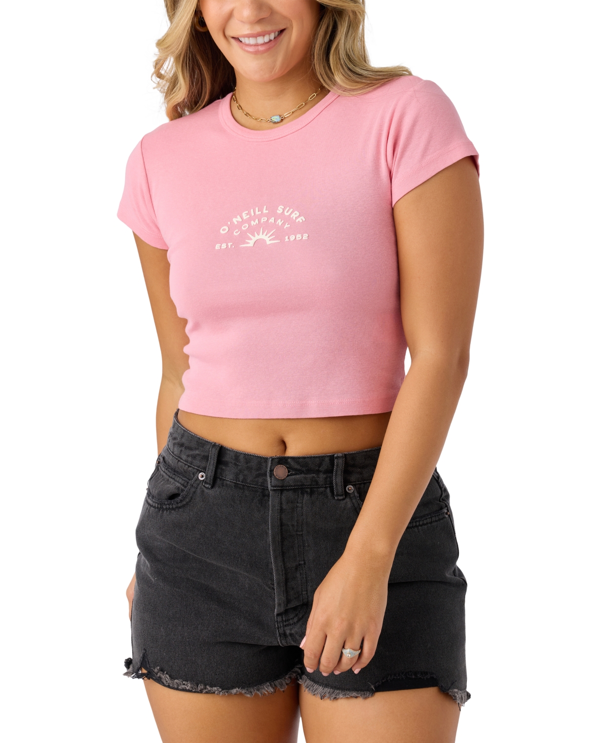Click here for ONeill Juniors Sun Rays Graphic Baby T-Shirt - Peo... prices