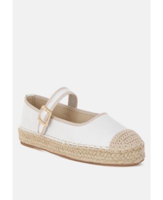 Ostac Genuine Leather Mary Jane Espradrilles - Macy's