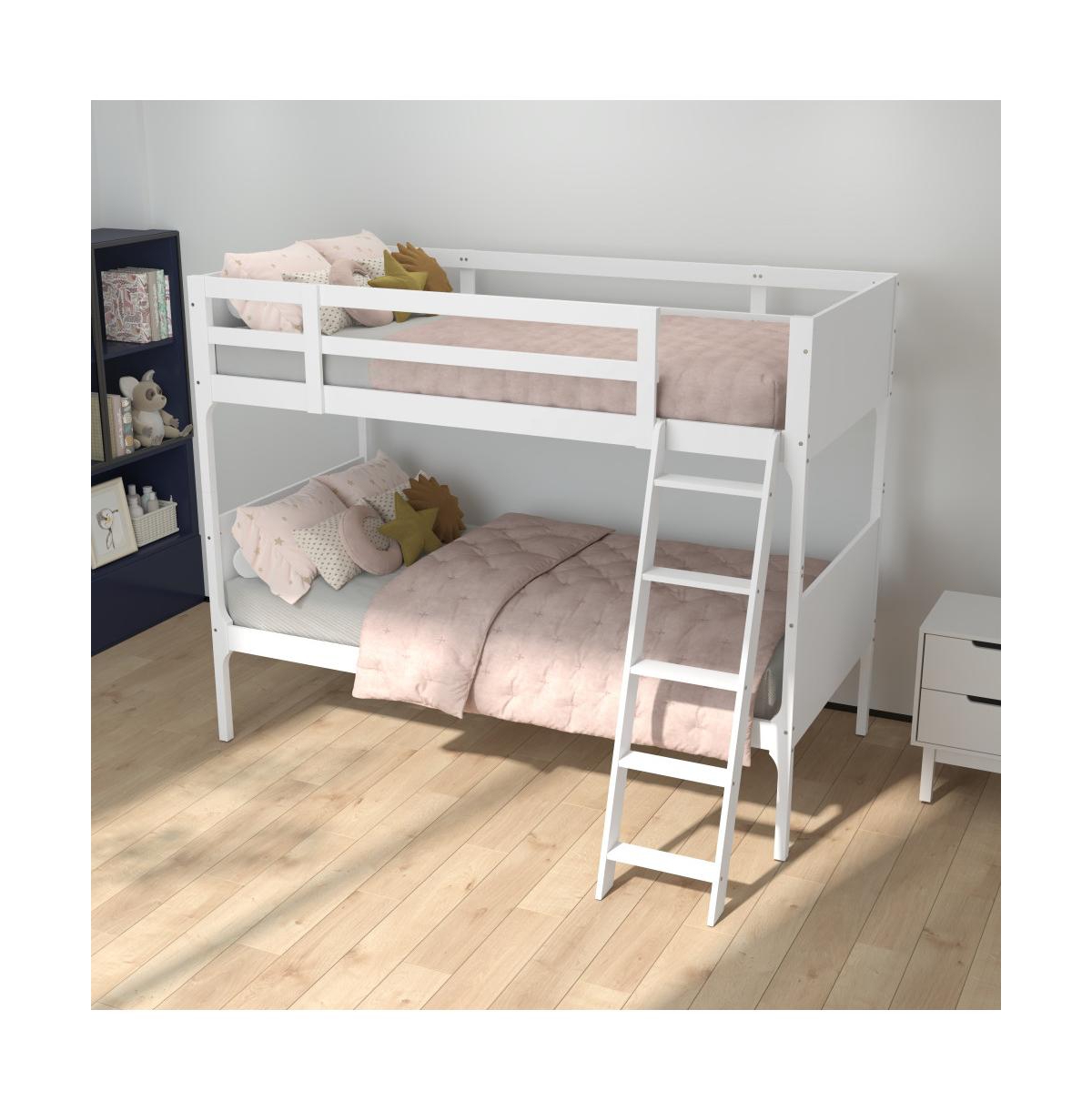 Click here for Samuel Kids Bunk Bed With Convertible  Solid Wood... prices