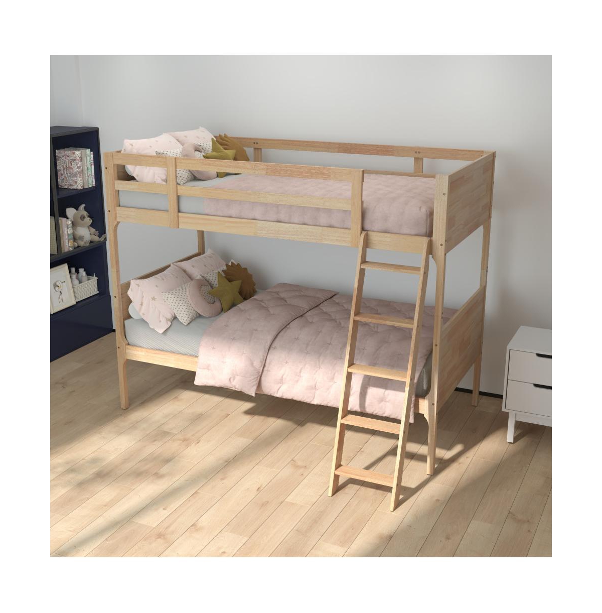 Click here for Samuel Kids Bunk Bed With Convertible  Solid Wood... prices