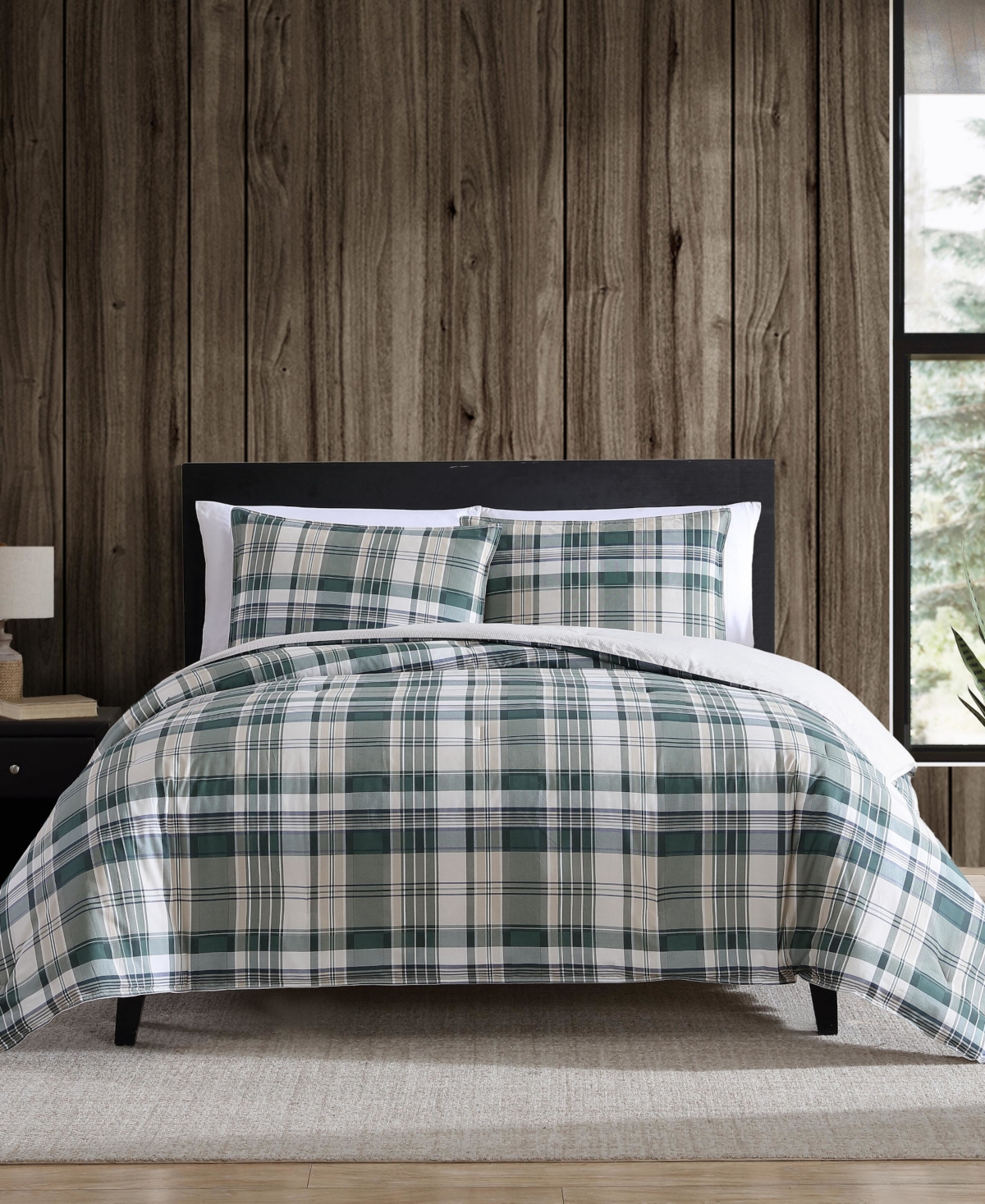 Click here for Eddie Bauer Timbers Plaid Duvet Cover Set  King -... prices