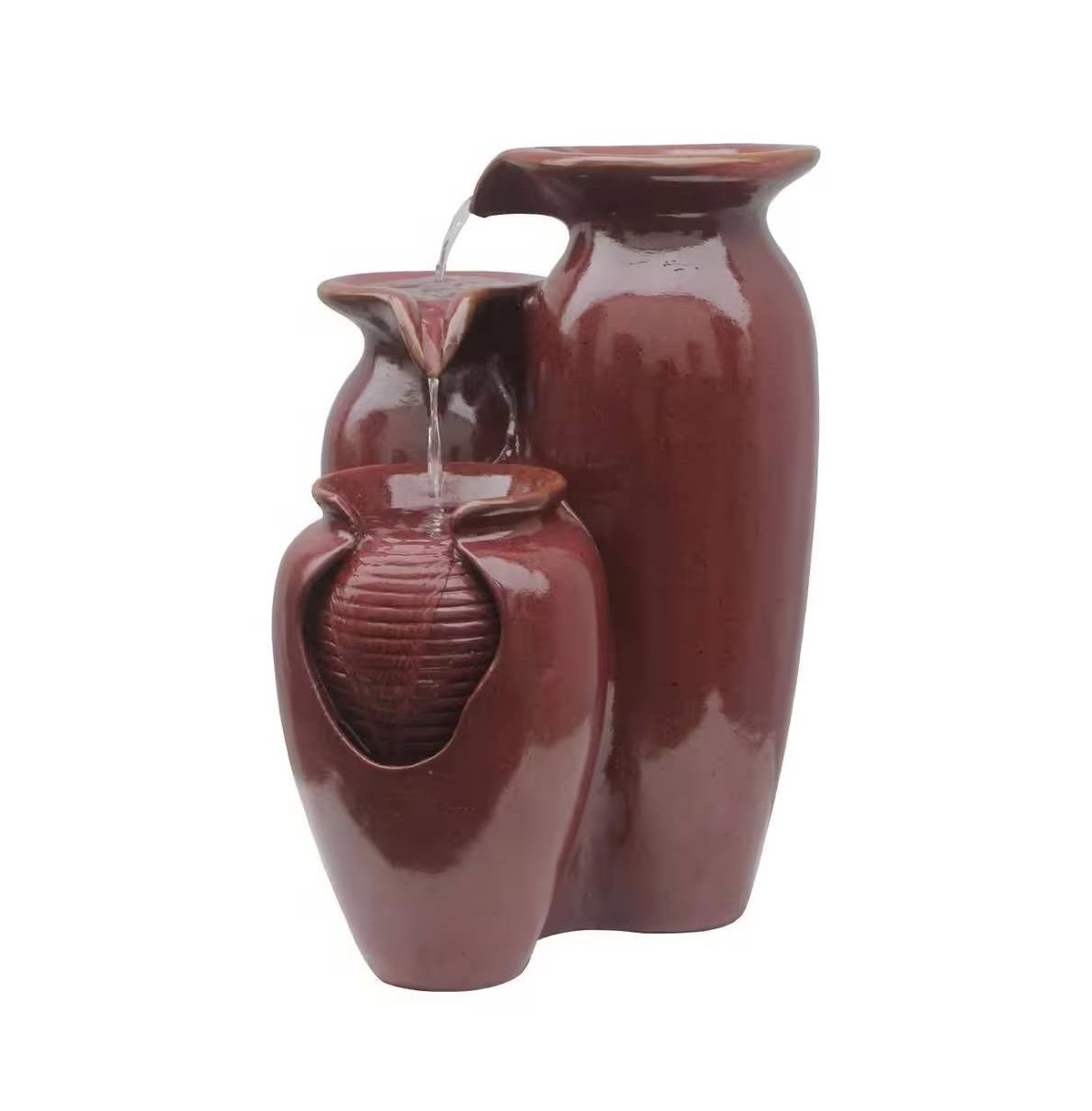 Click here for Outdoor Garden Patio 3-Tier Ceramic-Look Water Fou... prices