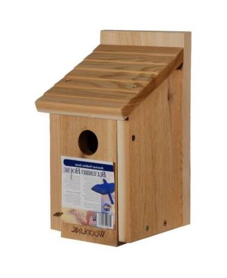 Cedar Birdhouse with Easy-Open Front Panel for Backyard Bird Watching ...