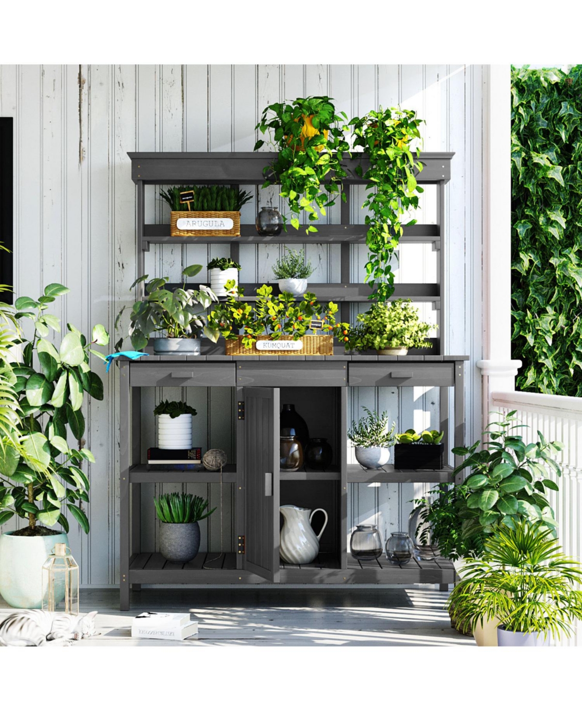 Click here for Streamdale 66" Farmhouse Potting Bench with S... prices