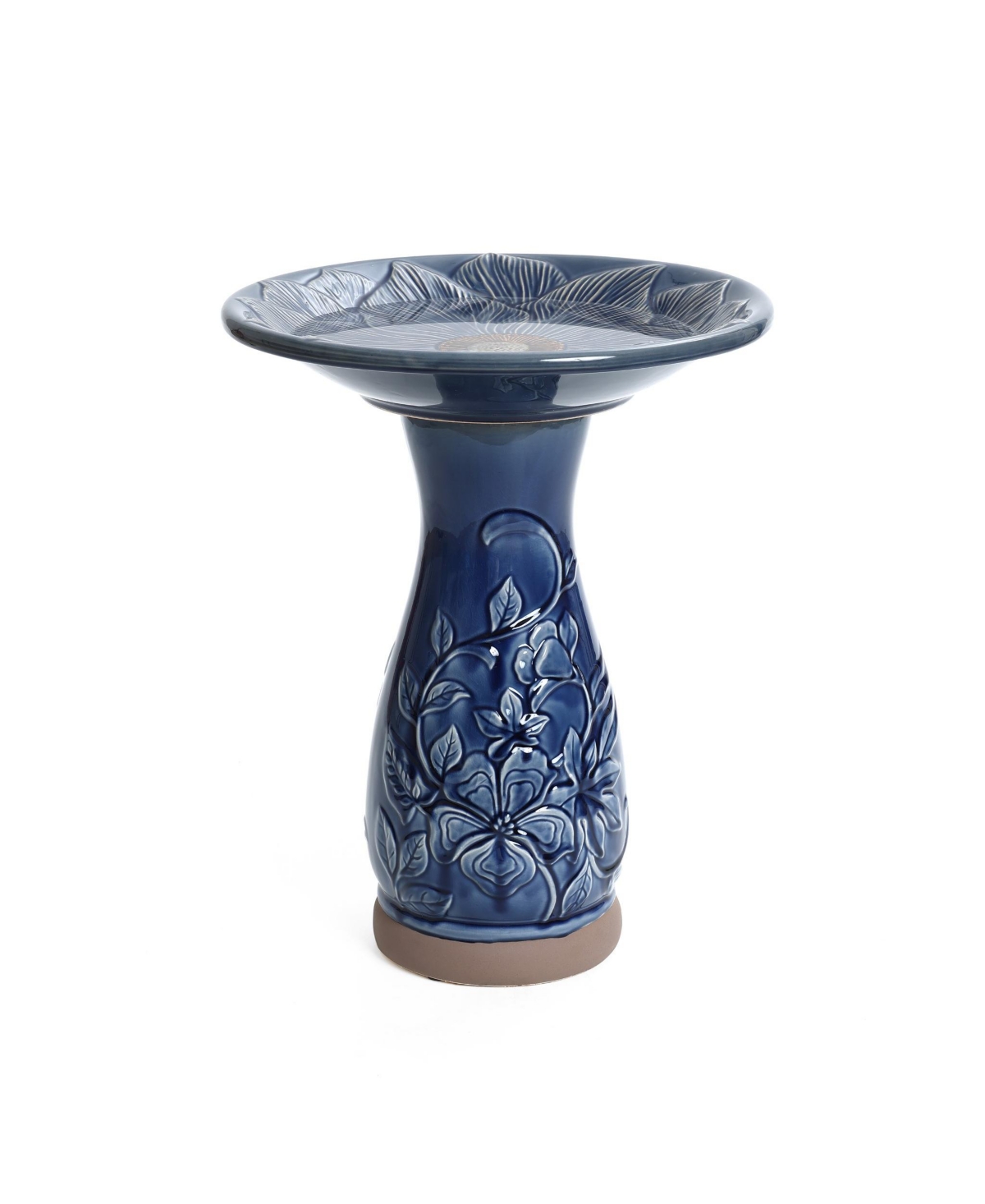 Click here for LuxenHome Blue Petals and Vines 22-Inch Tall Ceram... prices