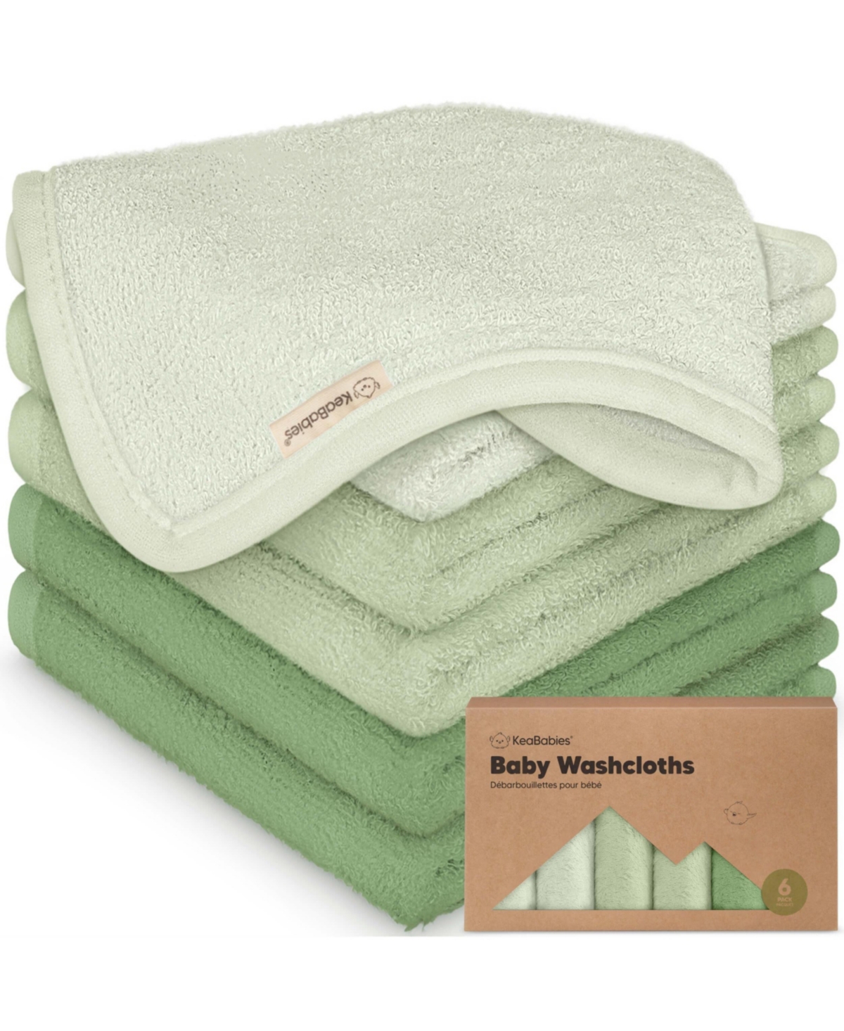 Click here for KeaBabies 6pk Deluxe Baby Washcloths  Organic and... prices
