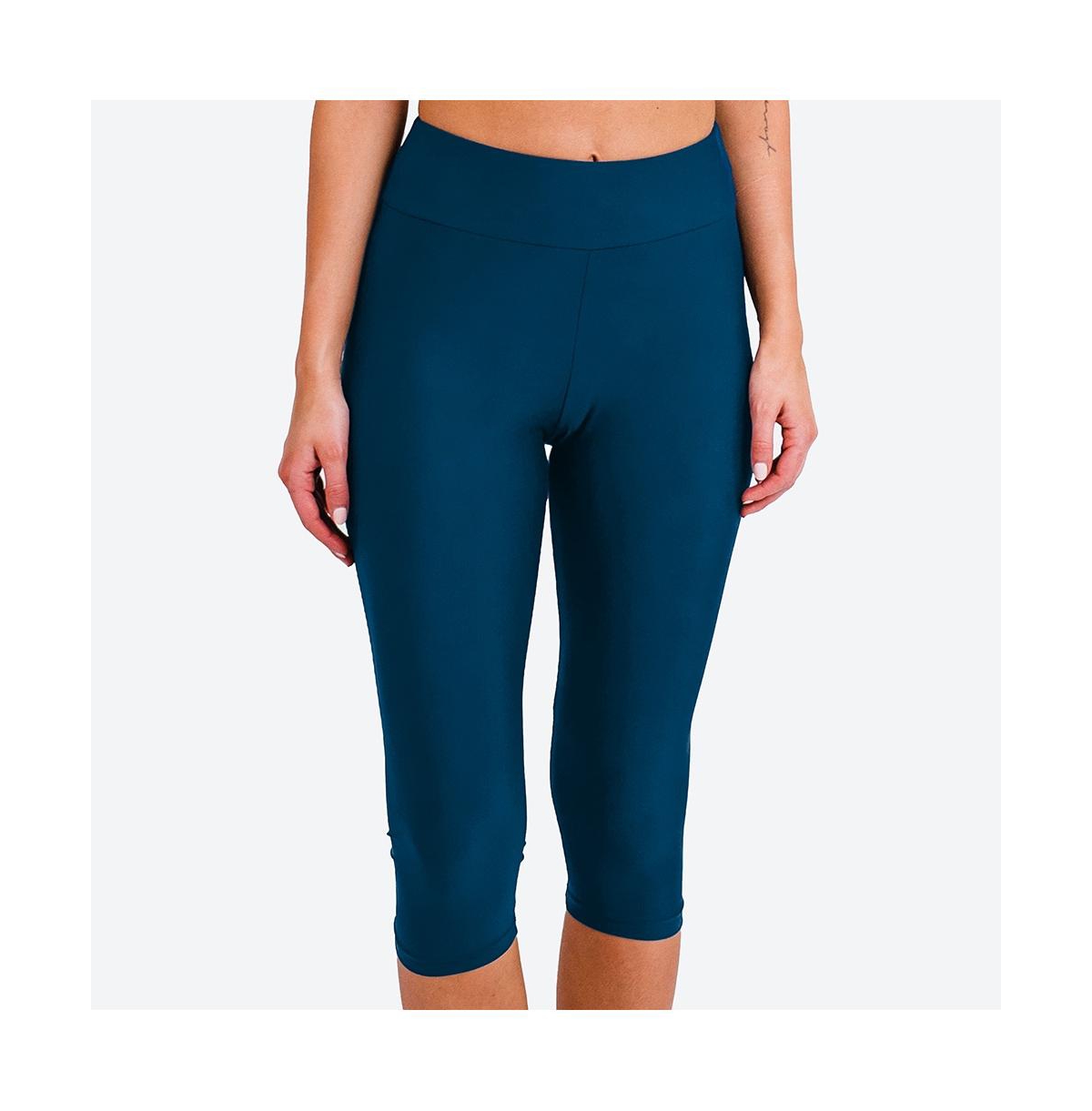 Click here for Calypsa Womens Capri Swim Leggings - Space blue prices