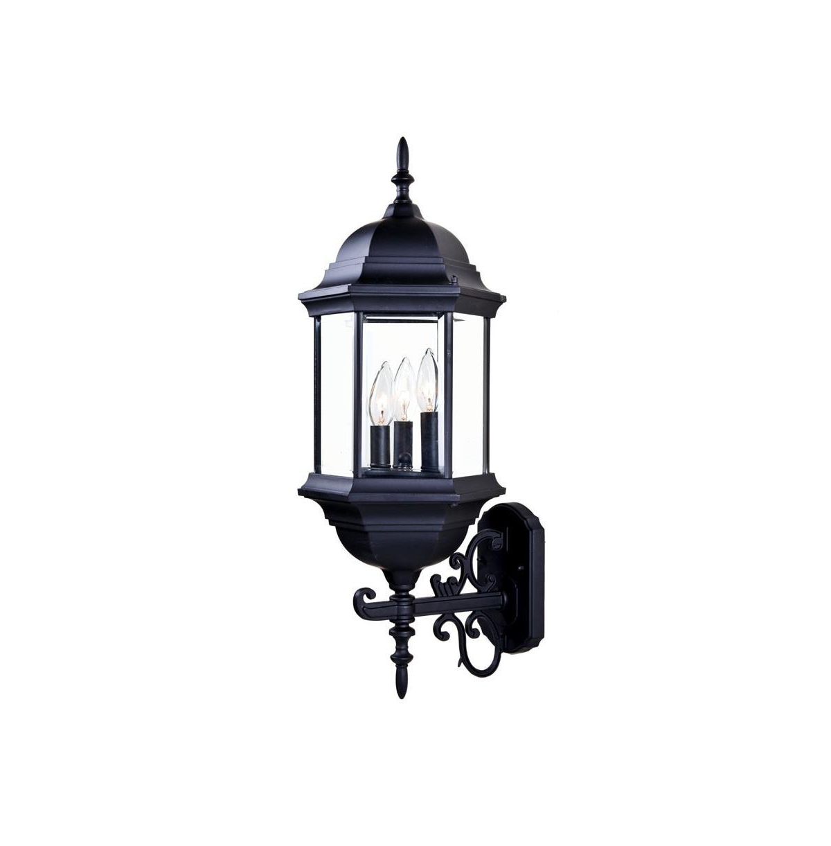 Click here for Three-Light Domed Glass Lantern Wall Light –... prices
