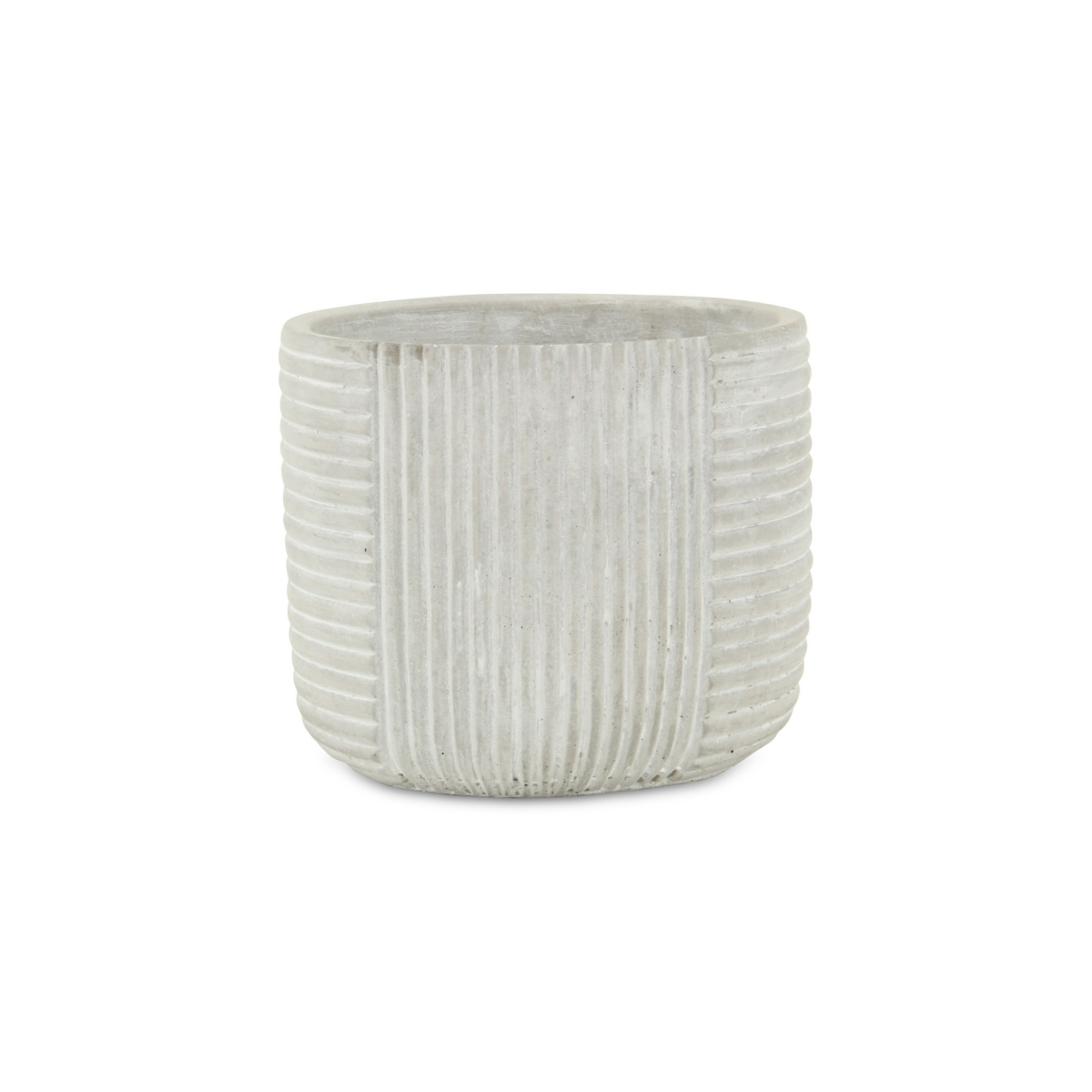Click here for Striped Cement Round Planter – Modern Pot f... prices