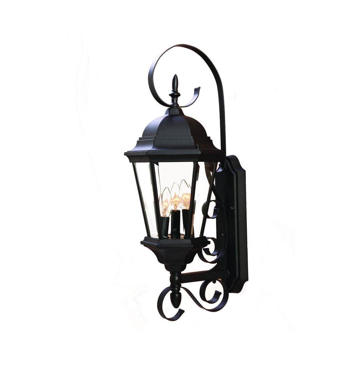 Click here for Three Light Dark Brown Swing Arm Lantern Wall Ligh... prices