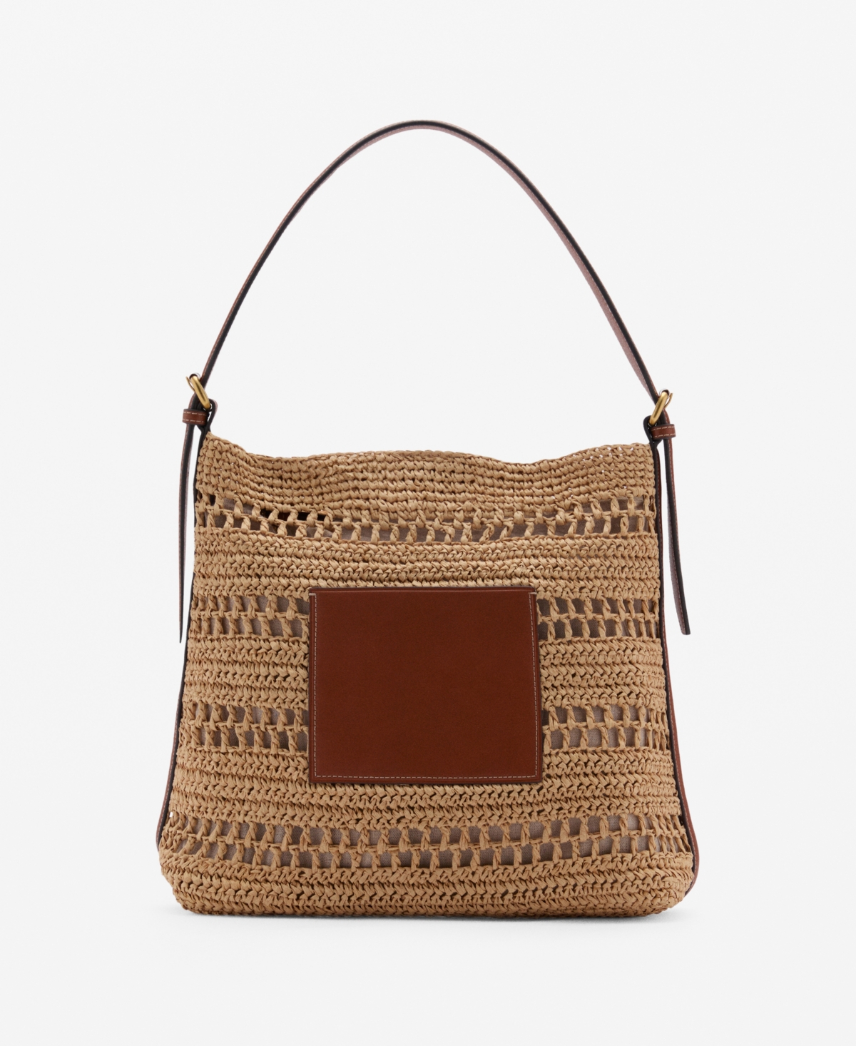 Click here for Mango Womens Natural Fiber Shoulder Bag - Leather prices
