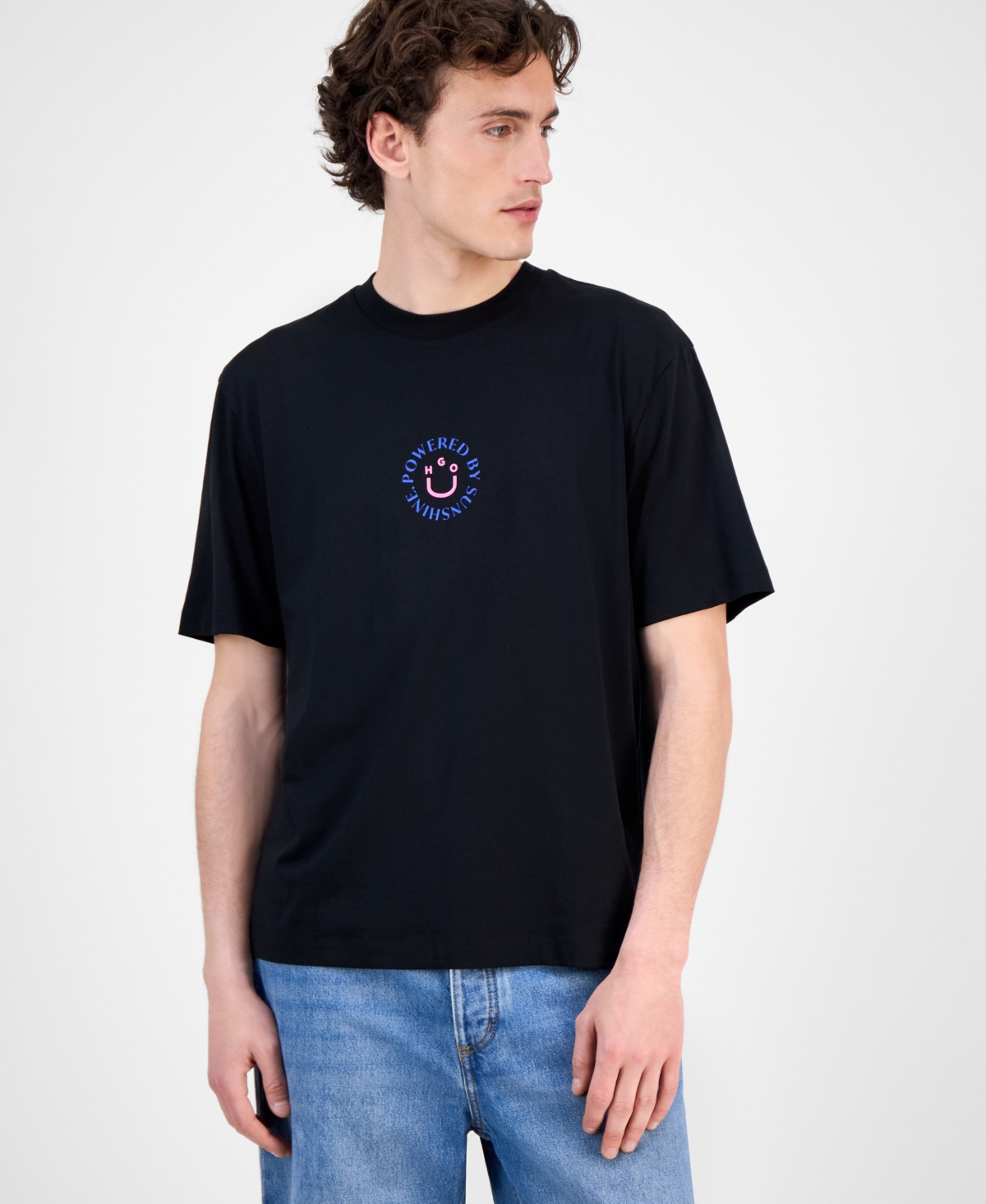 Click here for Hugo Boss Mens Napoka Logo Graphic Cotton T-Shirt... prices