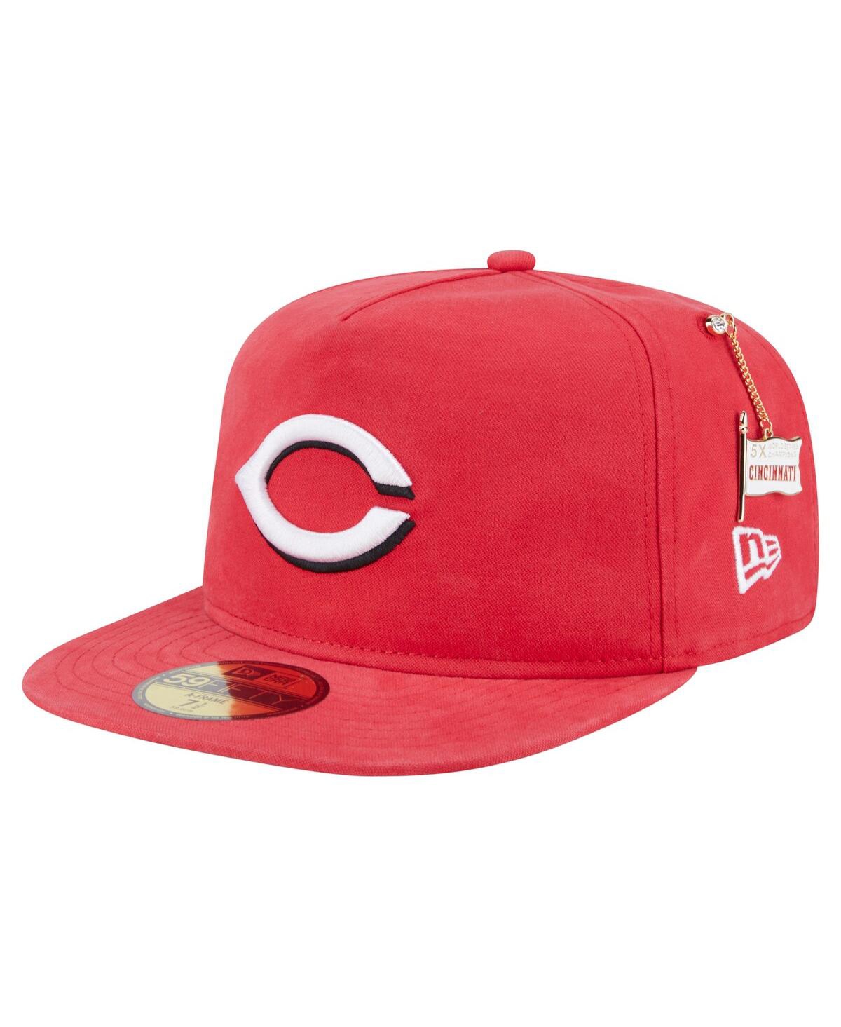 New Era Men's Red Cincinnati Reds Championship Side Flag A-frame ...