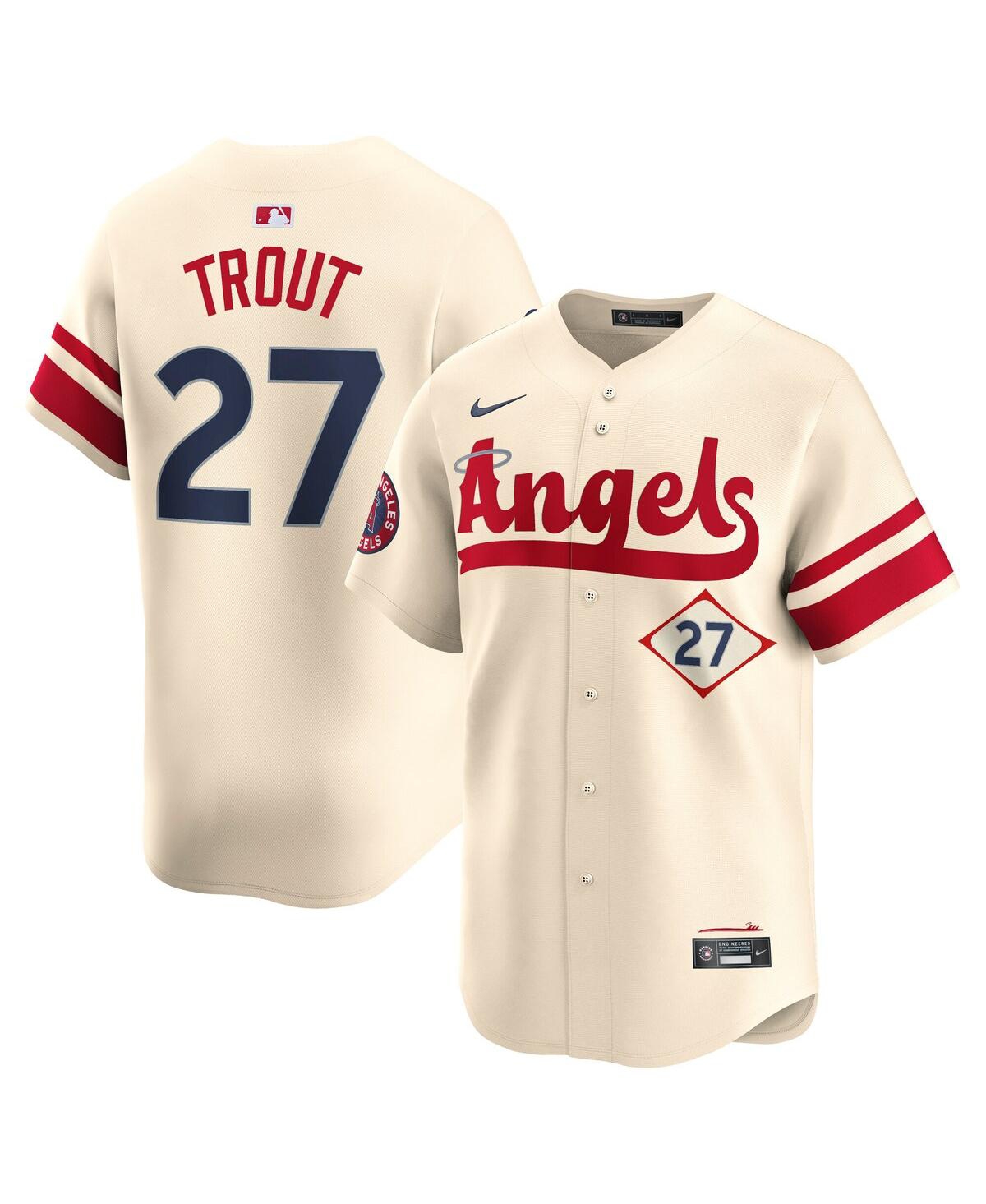 Click here for Nike Mens Mike Trout Natural Los Angeles Angels Ci... prices