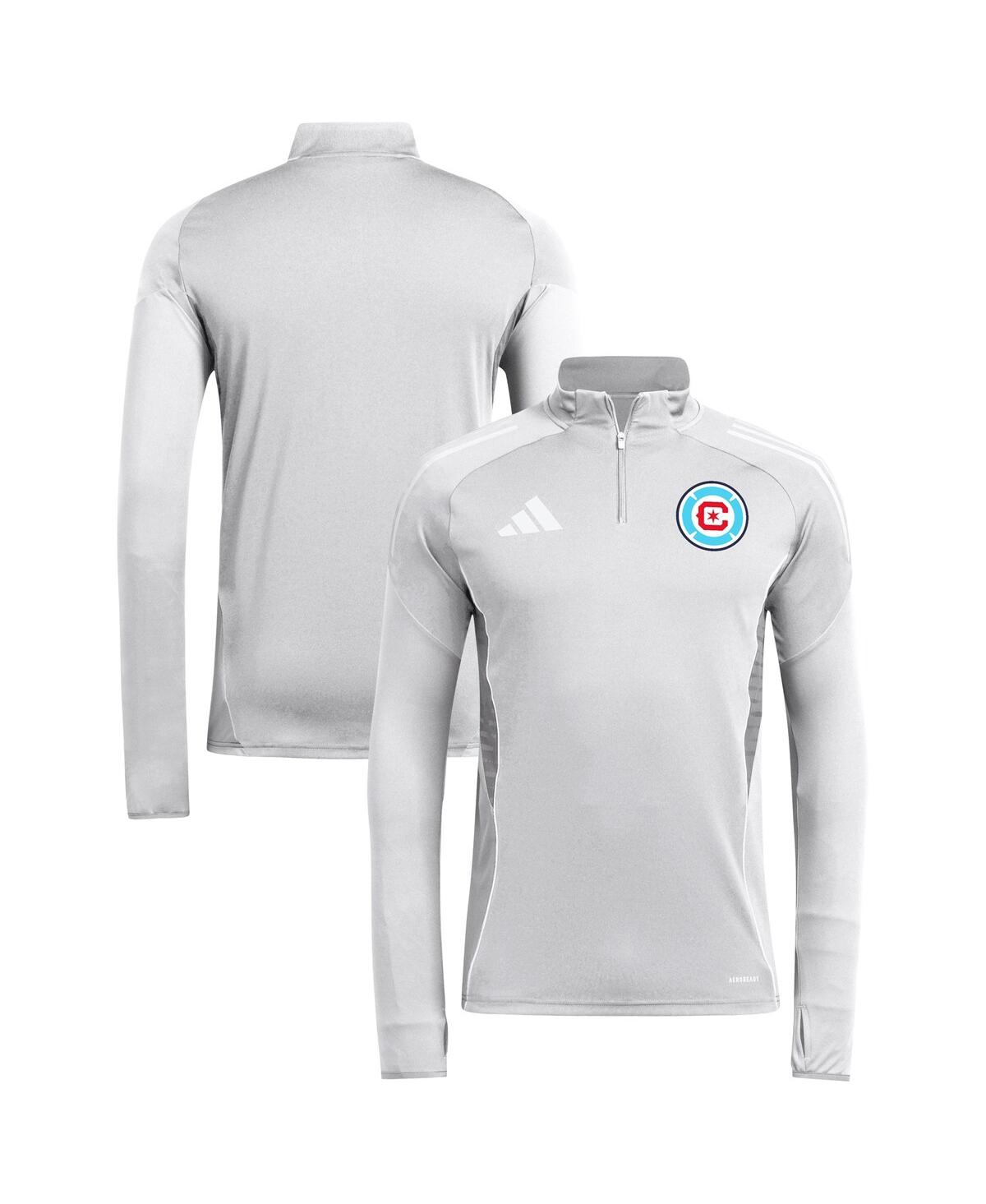 Click here for Adidas Mens Silver Chicago Fire 2025 Quarter-Zip L... prices