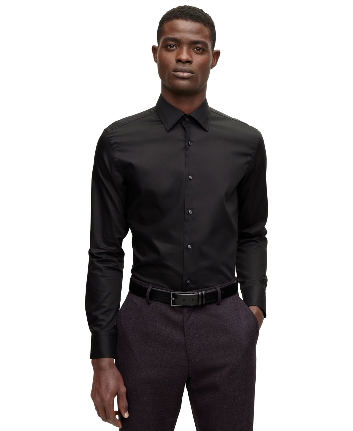 Click here for Boss by Hugo Boss Mens Easy-Iron Slim-Fit Dress Sh... prices