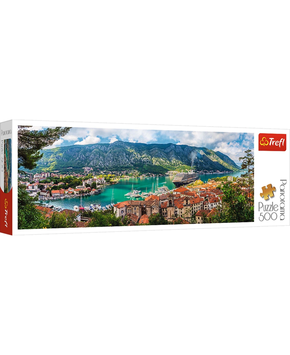 Click here for Trefl Red 500 Piece Panorama Puzzle - Kotor  Monte... prices