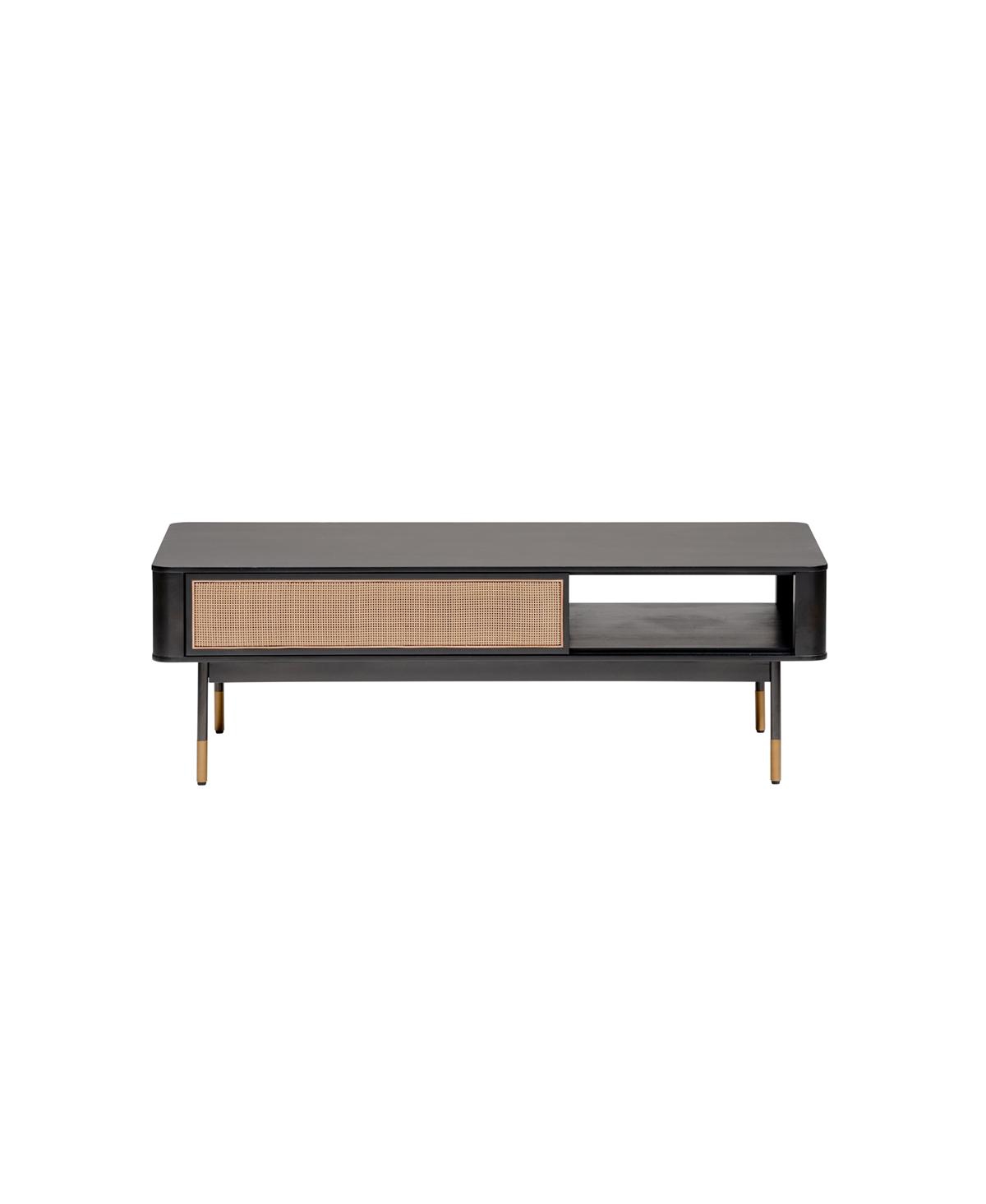 Click here for Solid Wood and Steel Coffee Table with Drawer and... prices