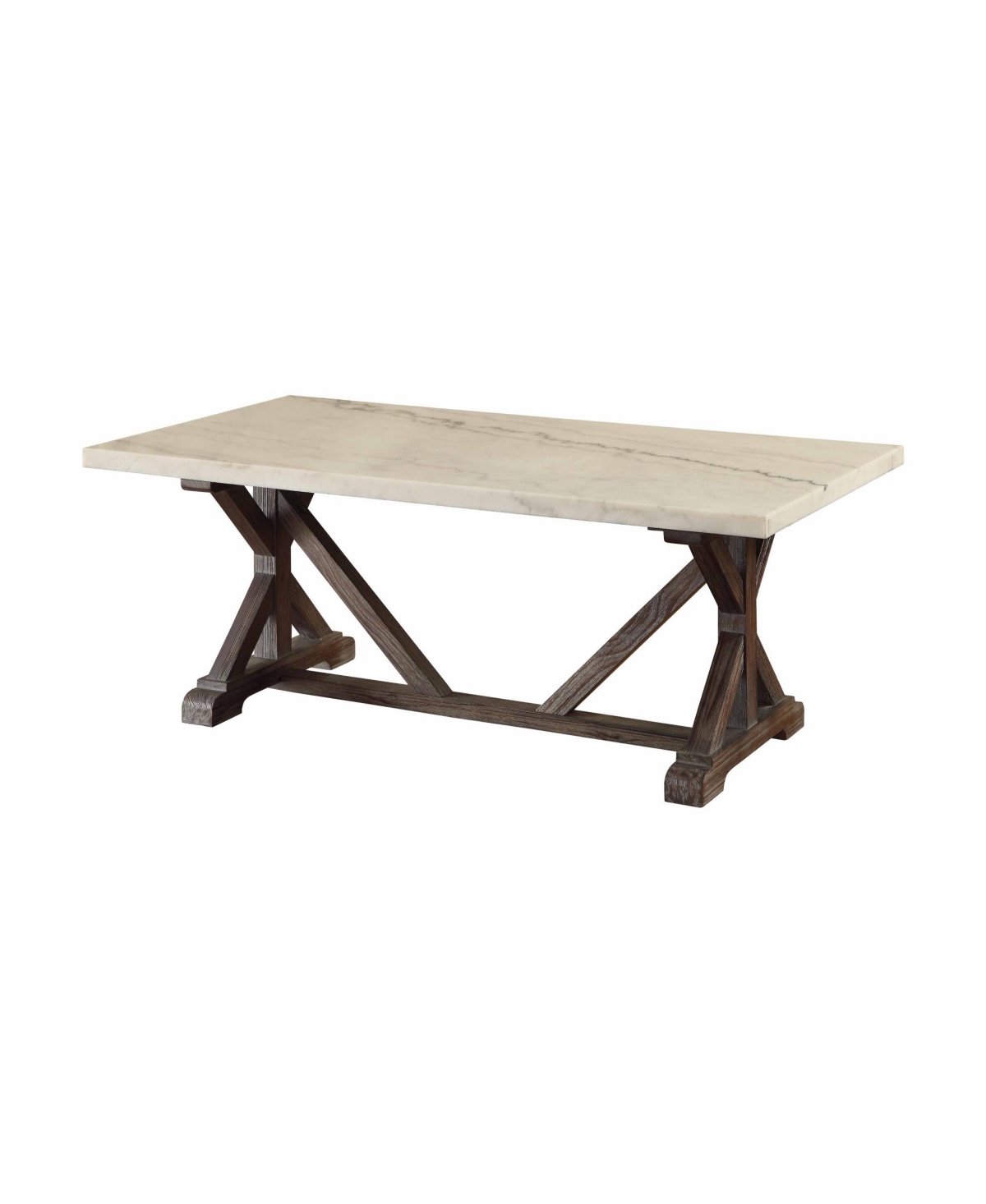 Click here for Modern Faux Marble and Solid Wood Rectangular Coff... prices