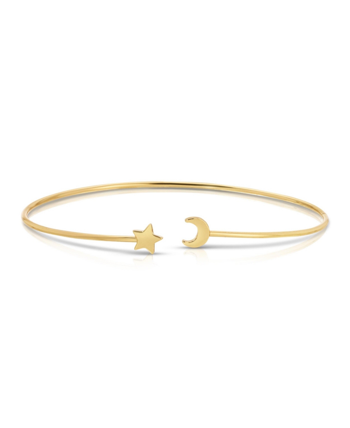 Click here for Lucky Feather Connection Cuff - Moon and Star - Sp... prices